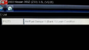 P1273 Nissan Code: A/F Issues And Lean Condition - OBD ADVISOR