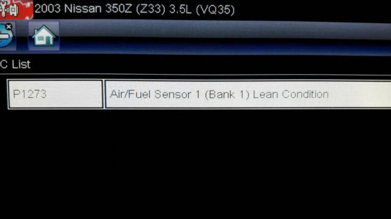 P1273 Nissan Code: A/F Issues And Lean Condition - OBD ADVISOR