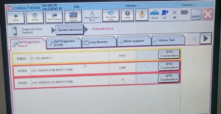 P17F1 Nissan Code: Diagnosing And Fixing Nissan CVT Judder - OBD ADVISOR